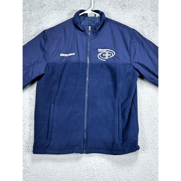 Bauer | Jackets & Coats | Bauer Jacket Adult Medium M Blue Fleece Notre ...